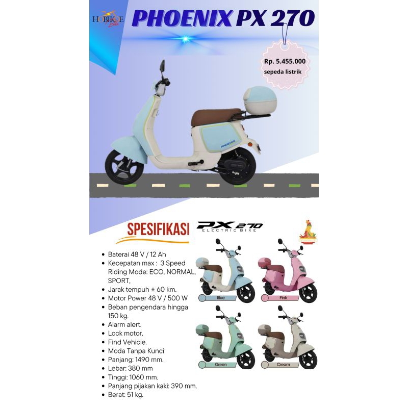 Jual Sepeda listrik Pacific Phoenix PX270 | Shopee Indonesia