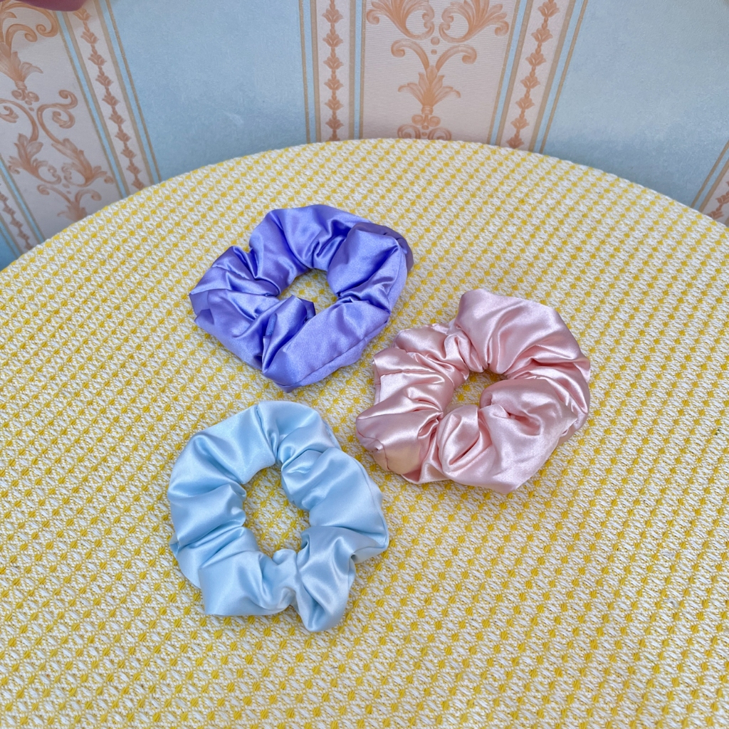 Jual Pillow Scrunchie Kuncir rambut bantal empuk / Scrunchie Pastel ...
