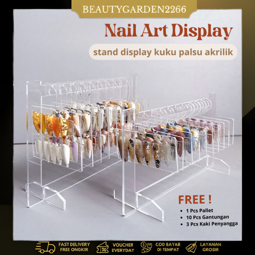 Jual [ COD ] Display Nail Hanger Portable / Display Gantungan Kuku ...