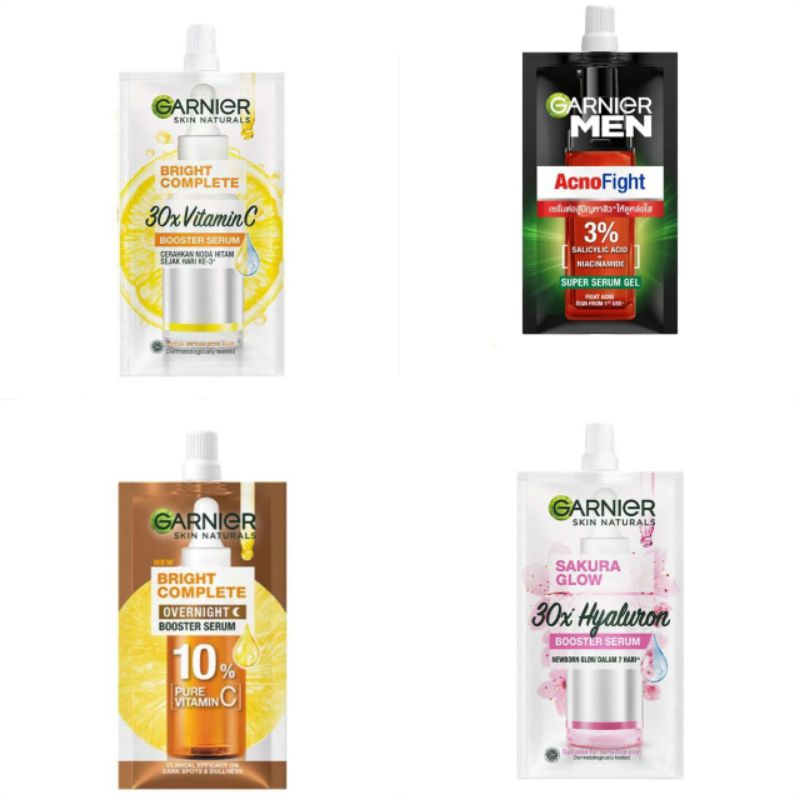 Jual Garnier Serum Sachet All Varian Untuk Pria Dan Wanita 7,5 ml ...