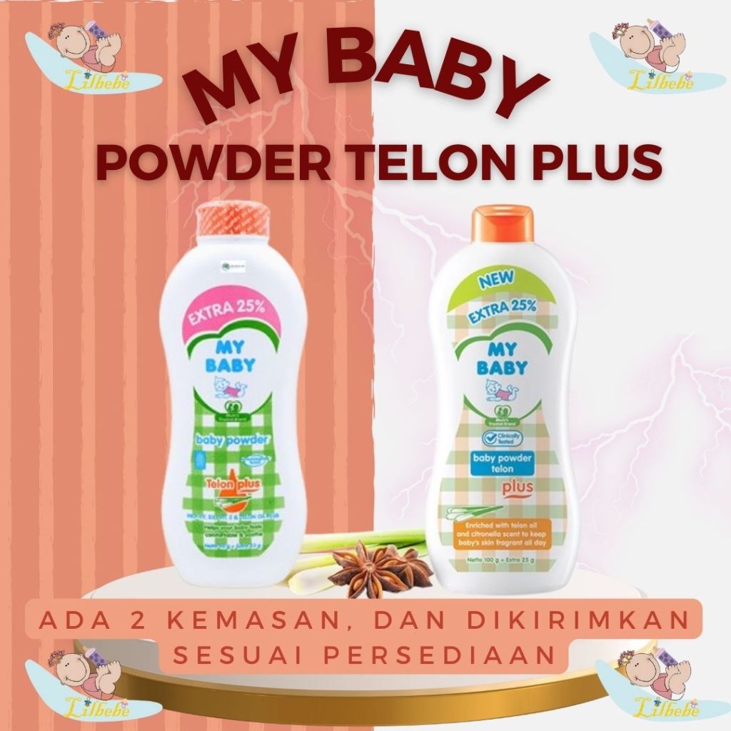 Jual My Baby Powder Telon Plus Bedak Bayi 335gr 335 gr + Extra 84gr 84 ...