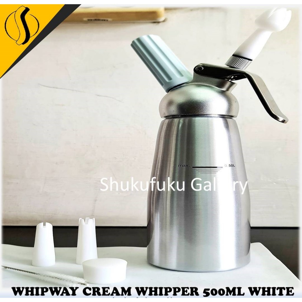 Jual WHIPWAY CREAM WHIPPER 500ML WHITE /ALAT CREAM WHIPPER 500ML ...