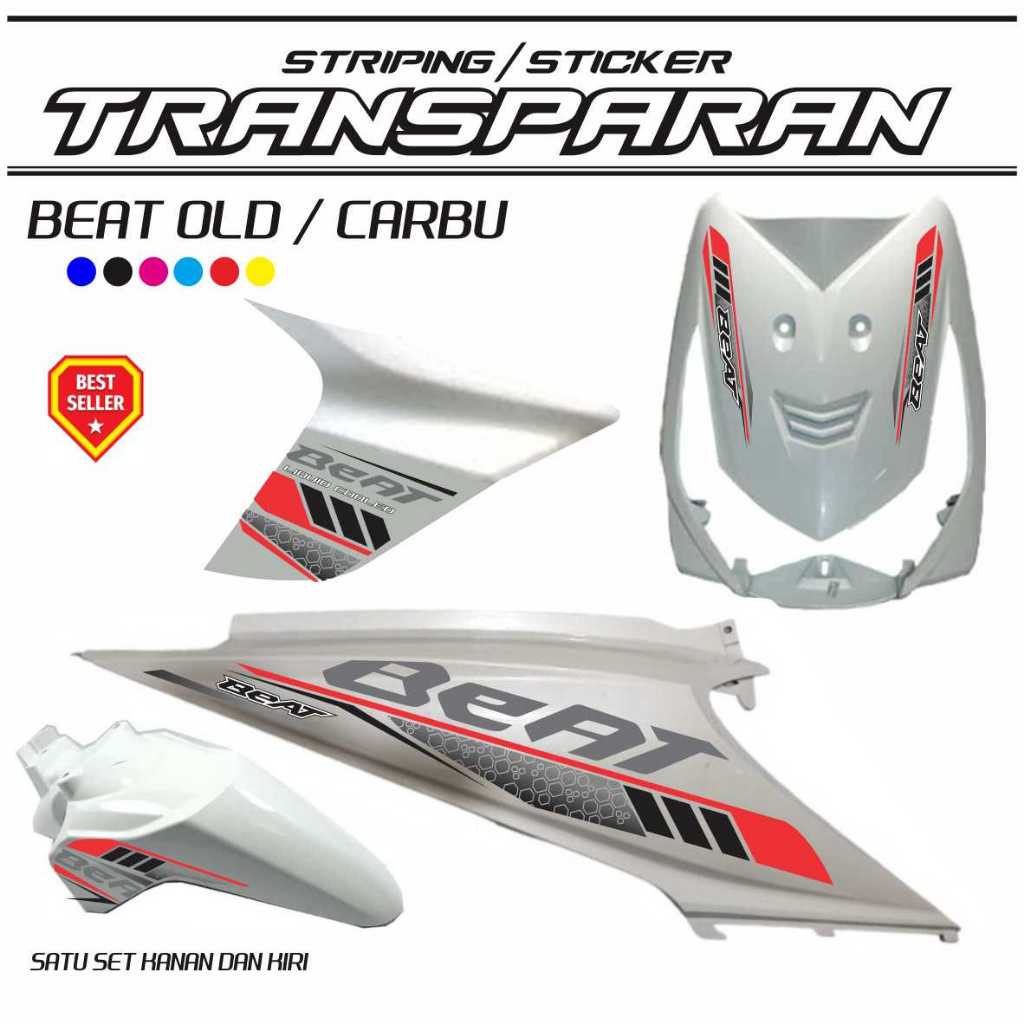 Jual Striping Stiker Transparan uv HONDA BEAT KARBU/OLD design terbaru ...