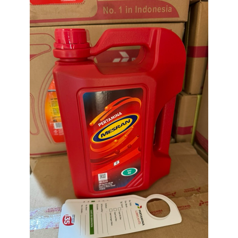 Jual Oli Pertamina Mesran B SAE40 4Liter untuk mobil Diesel/solar ...
