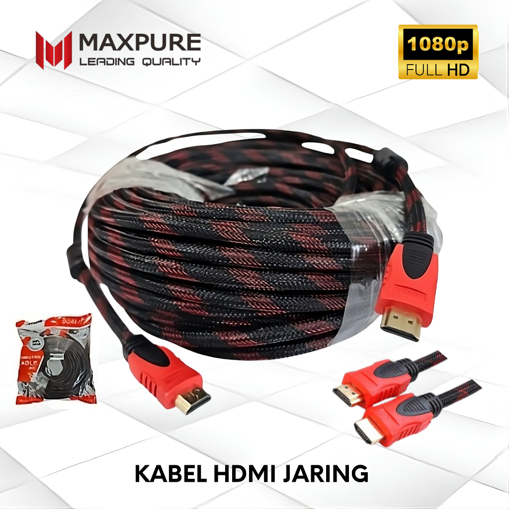 Jual Kabel Hdmi to Hdmi 1.5m / 3m/ 5m / 10m V1.4 Laptop Ke Tv Ke Dvr ...