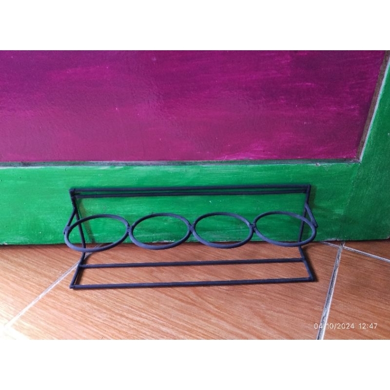 Jual rak gantung/tempel ukuran diameter lubang 7 cm dalam untuk botol ...