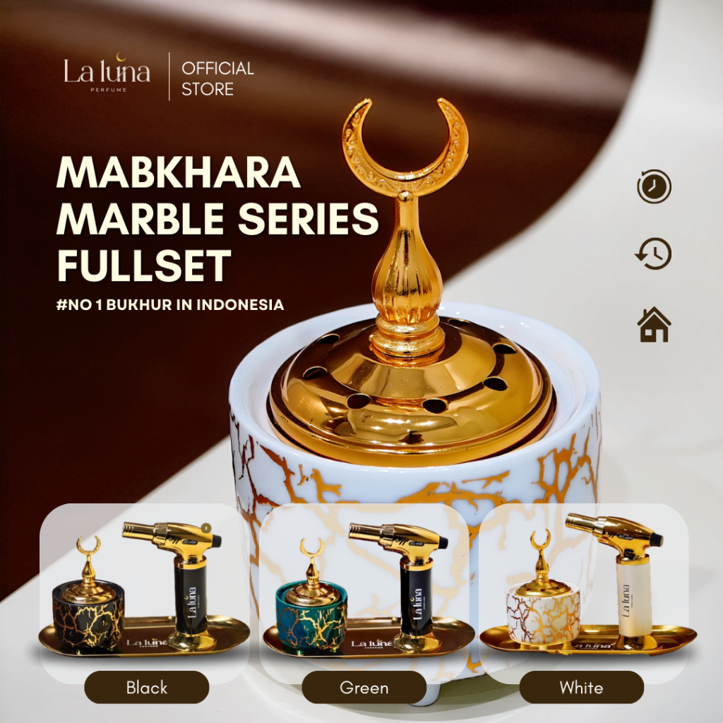 Jual Mabkhara Full Set Tempat Bakar Dupa Keramik Bukhur Buhur Marble ...