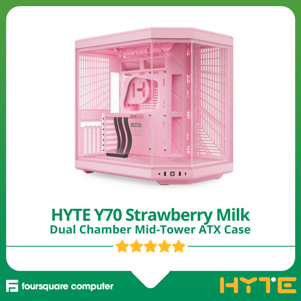 Jual Hyte Y70 Strawberry Milk Modern Aesthetic Case Pink Premium PC ...
