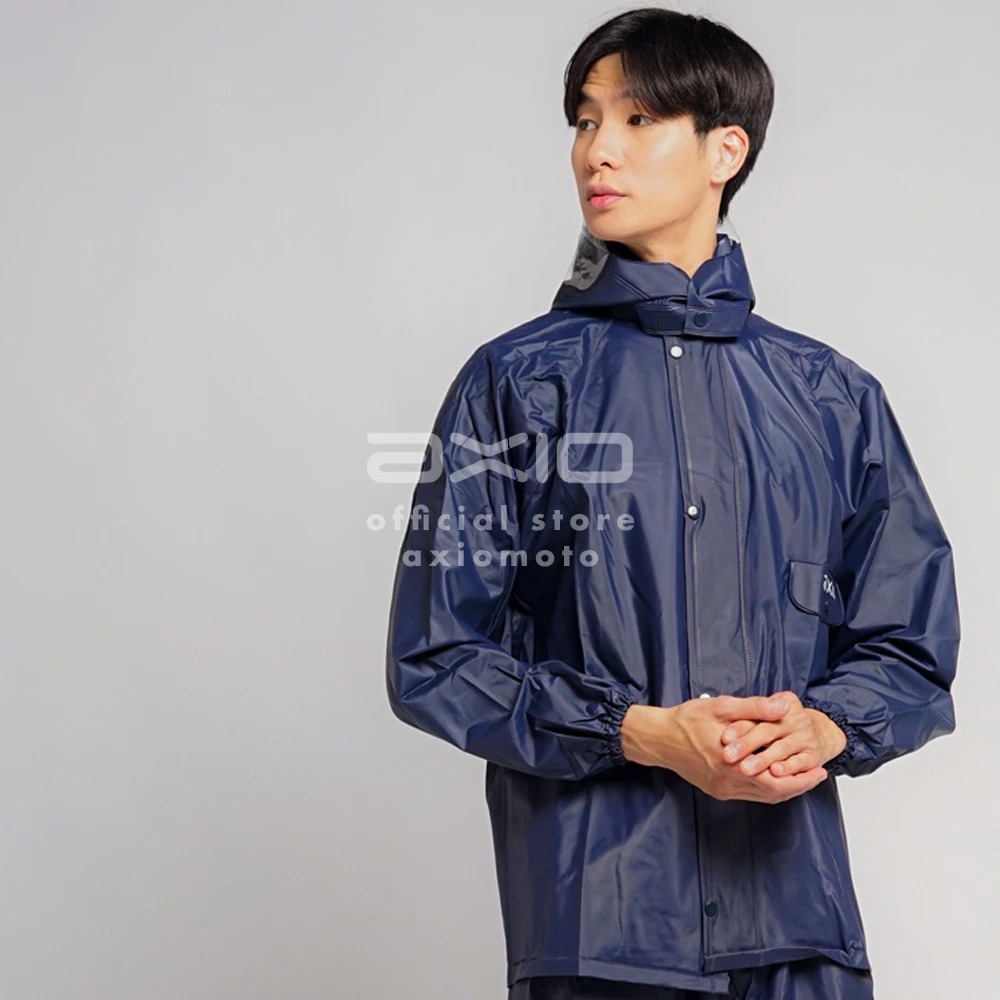 Jual PROMO!!!Axio Jas Hujan Raincoat Ax-662 Karet Pria Wanita unisex bahan tebal tahan lama/COD ...