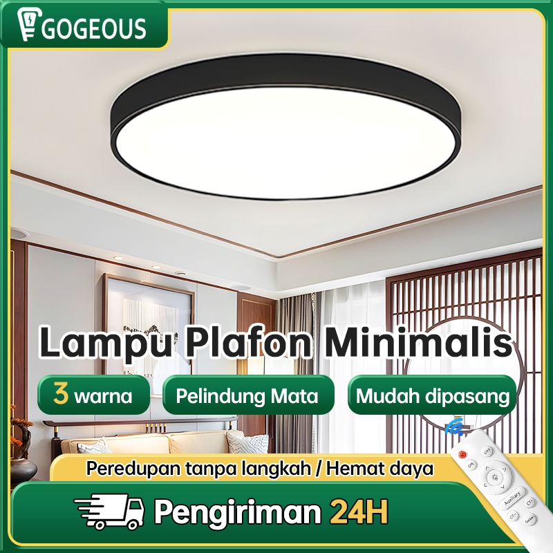 Jual GOGEOUS Lampu Plafon Minimalis Modern Ruang Tamu Kamar Tidur Pvc 3 ...
