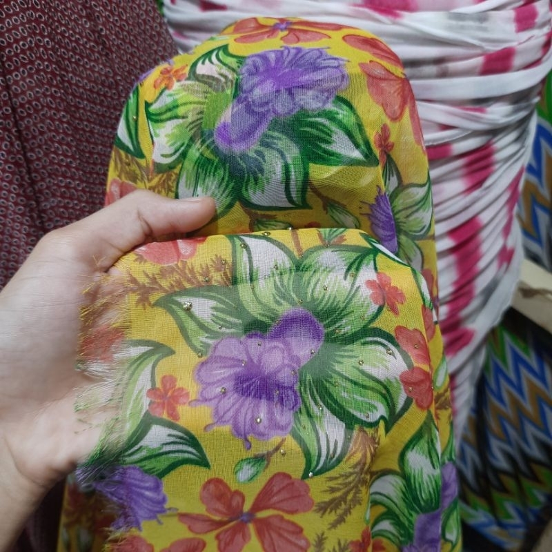 Jual kain sifon motif | Harga/0,5 m | kain sifon meteran | kain chiffon ...