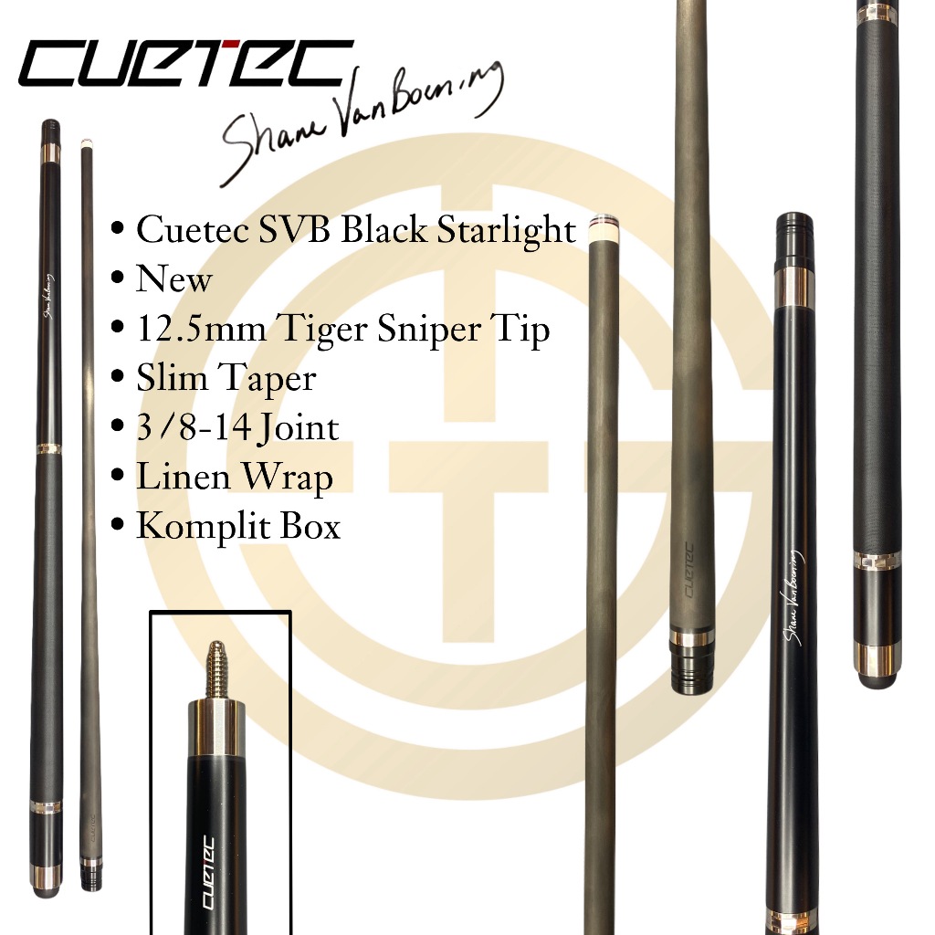 Jual Cuetec SVB - Black Starlight | Shopee Indonesia
