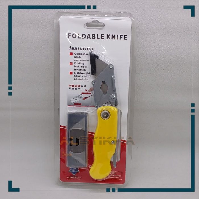 Jual Pisau Cutter Lipat Folding Foldable Utility Knife Gipsum Gypsum ...