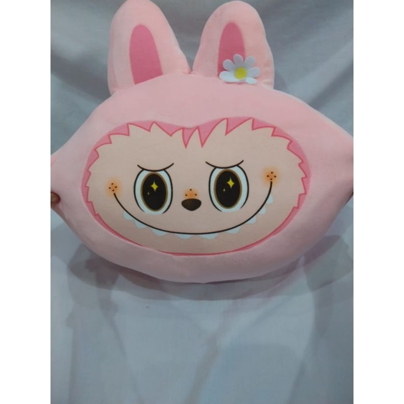 Jual Boneka Labubu Bantal Kepala Labubu Empuk Plush Pillow Bahan ...