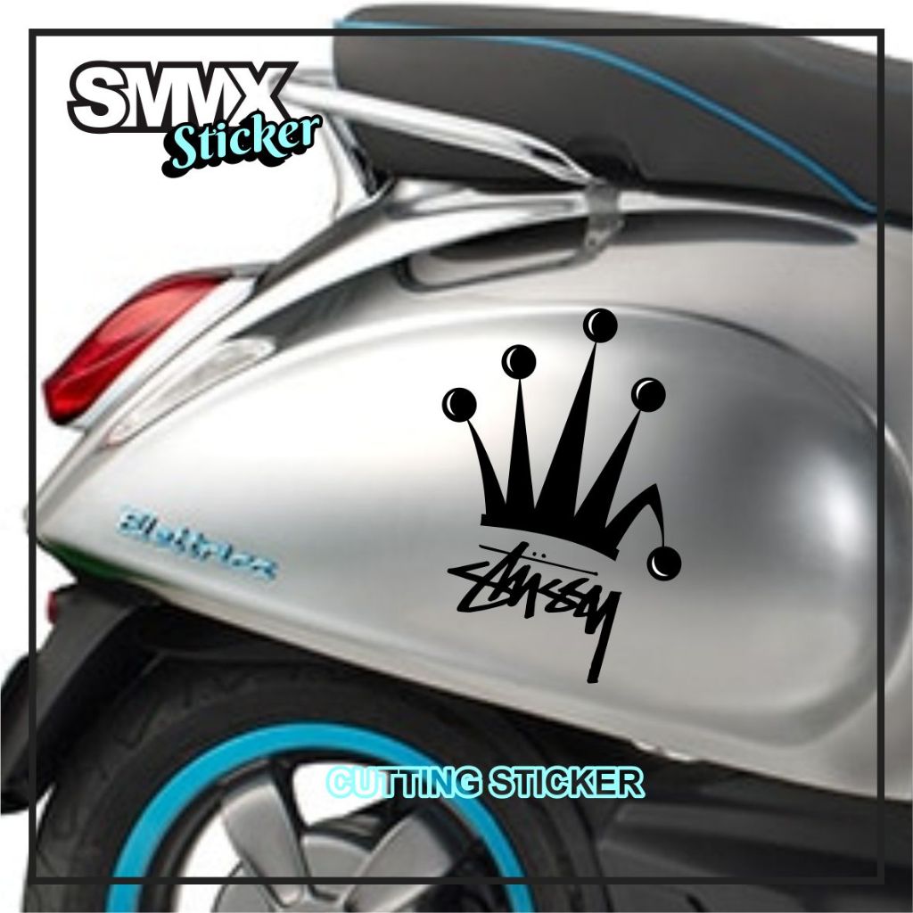 Jual Cutting Sticker Stiker Stussy Crown | Shopee Indonesia