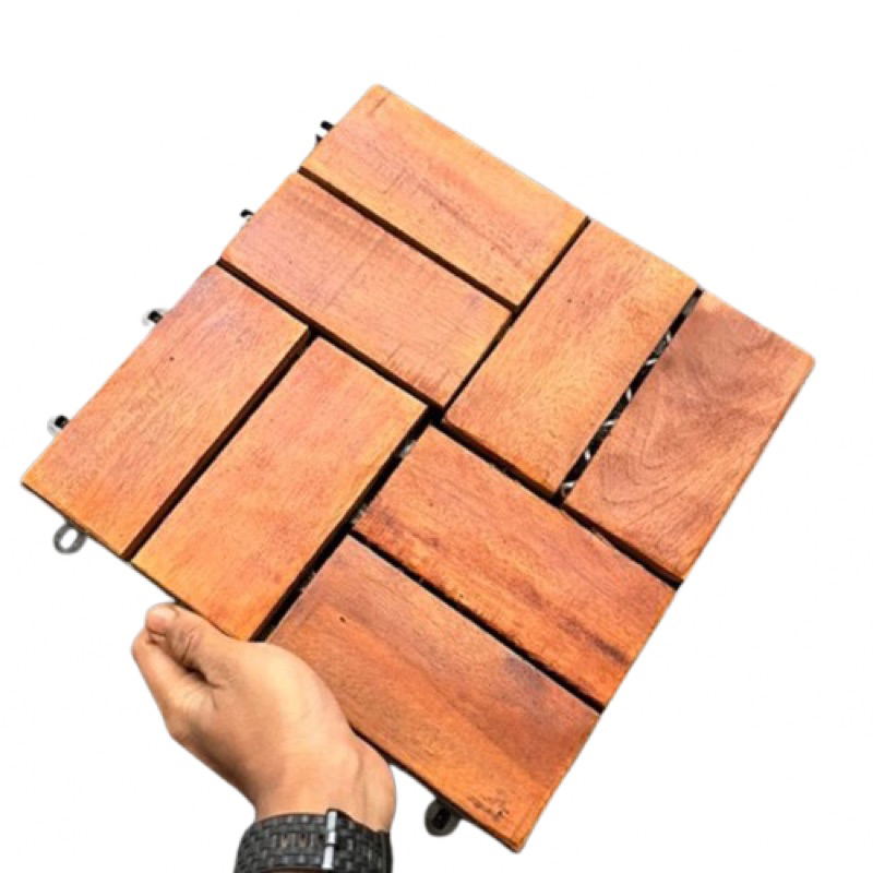 Jual Z.2 Decking Tile Lantai Kayu Jati Sudah Finishing 30cm x 30cm ...