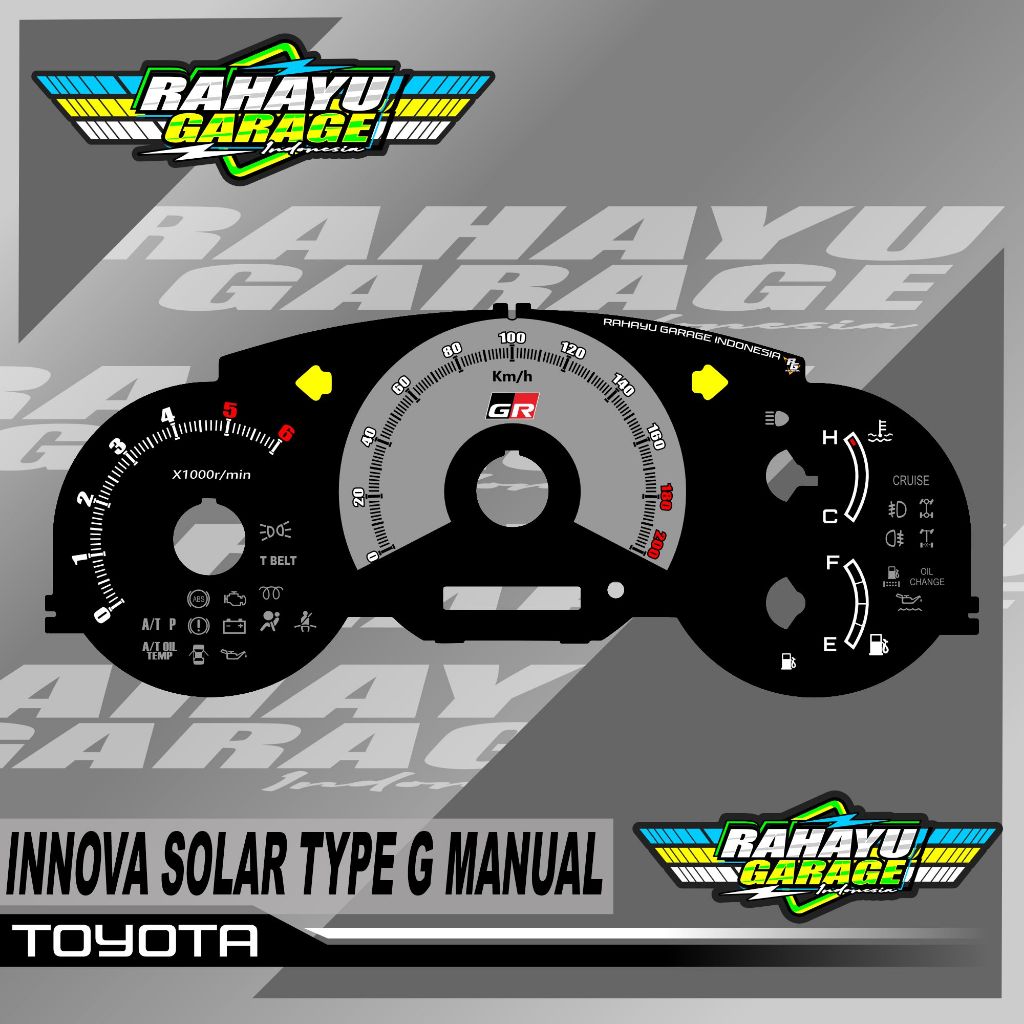 Jual PAPAN SPEEDOMETER CUSTOM INNOVA OLD SOLAR TYPE G MANUAL DAN MATIC ...