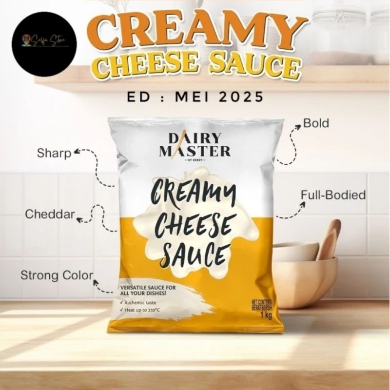 Jual Dairy Master Creamy Cheese Sauce 1kg 250gr saus krim keju siap ...