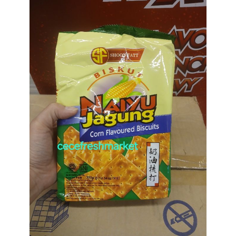 Jual Jual biskuit naiyu jagung shoon fatt pop corn crackers pack ...