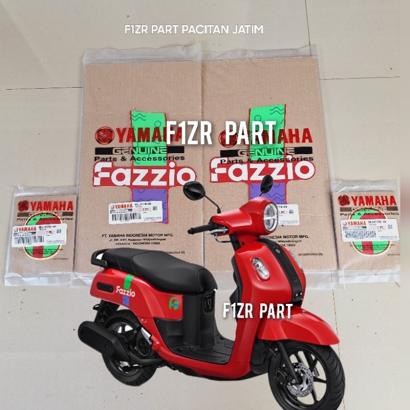Jual STRIPING GRAPHIC FAZZIO MERAH HYBRID LCF125 2024 2025 ORIGINAL ...
