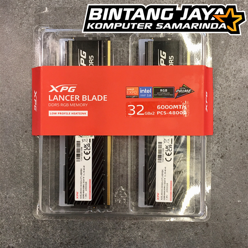 Jual RAM Memory DDR5 XPG Lancer Blade RGB 32GB x 2 (64GB) 6000MT/s PC5 ...