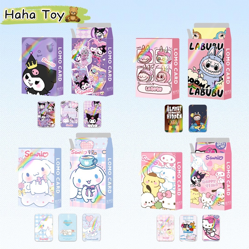 Jual HAHA TOY 30PCS LOMO CARD Labubu Lomo card Cinnamoroll Sanrio ...