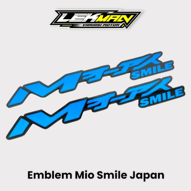 Jual Emblem Mio Smile Timbul Emblem Mio Sporty Japan Style Akrilik 2 mm ...