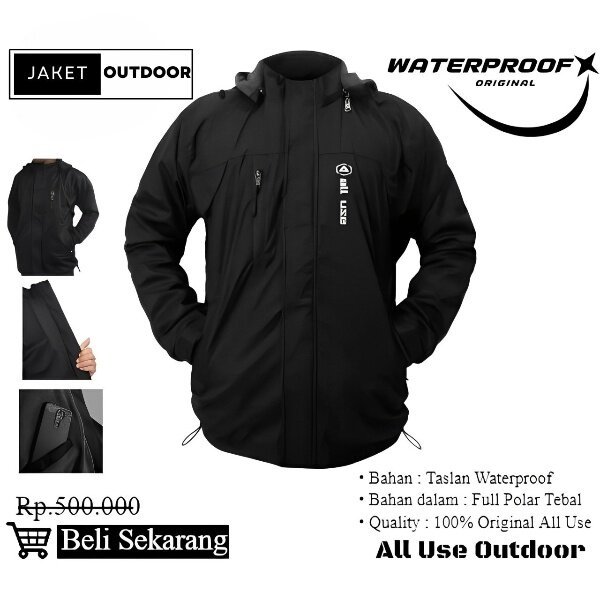 Jual Jaket Gunung Pria Outdoor Waterproof n Windproof 100% Original All ...