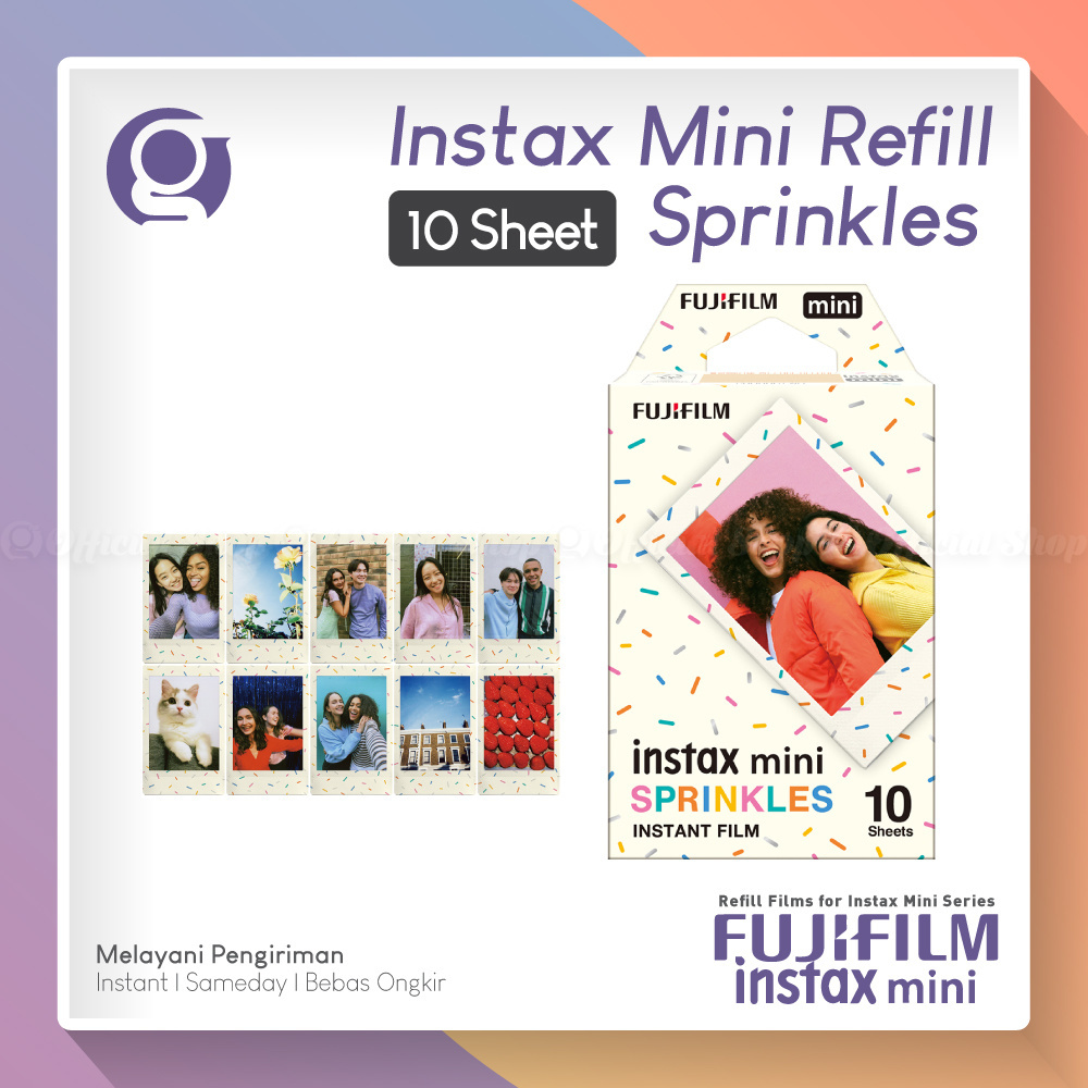 Jual Fujifilm Refill Instax Mini Film Sprinkles - isi 10 lembar ...