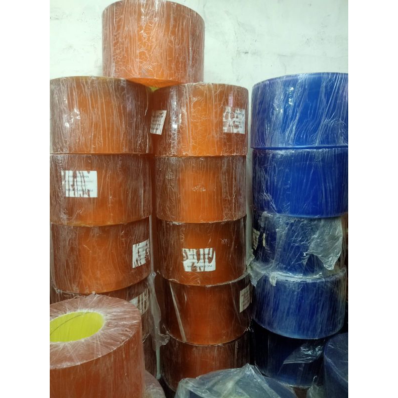 Jual pvc curtain yellow clear uk. 2mm x 20cm x 50mtr | Shopee Indonesia