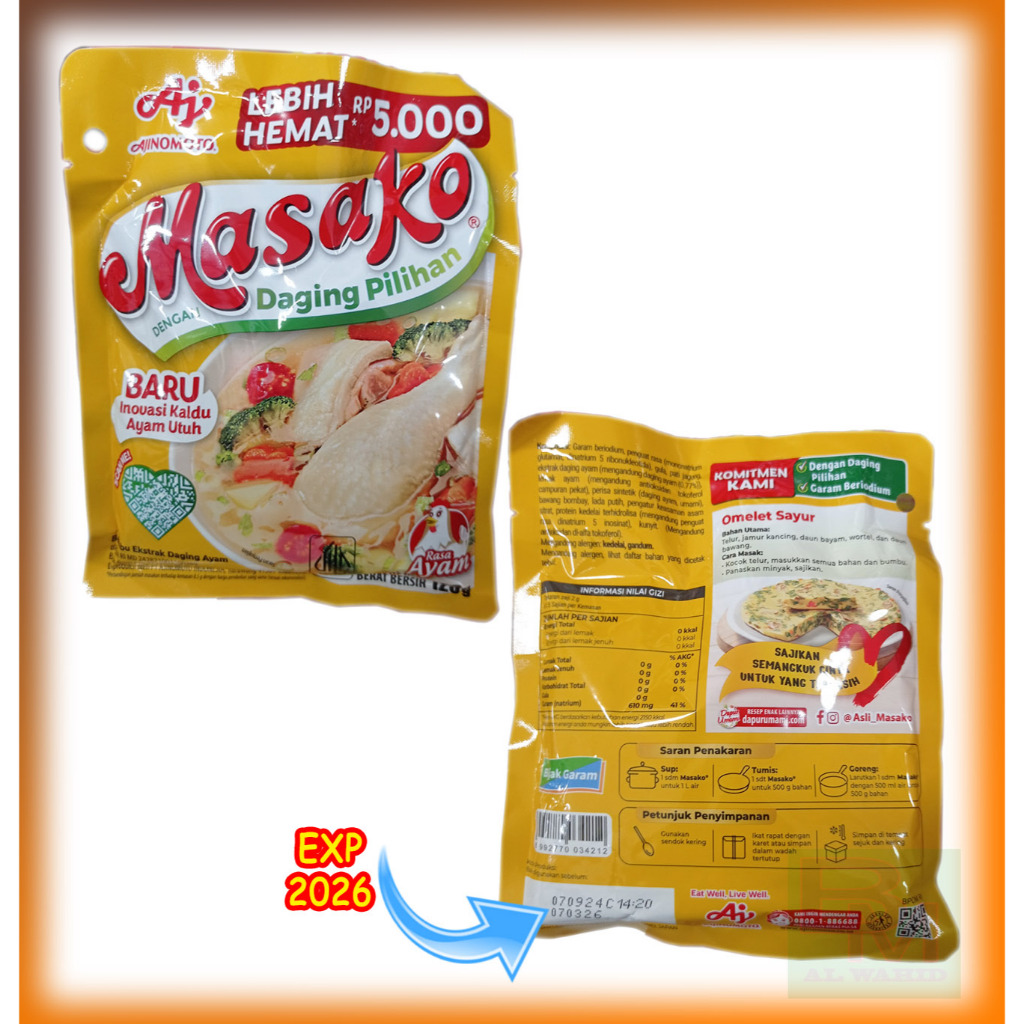 Jual Penyedap Masako Kaldu Ayam kemasan 120 gram | Shopee Indonesia