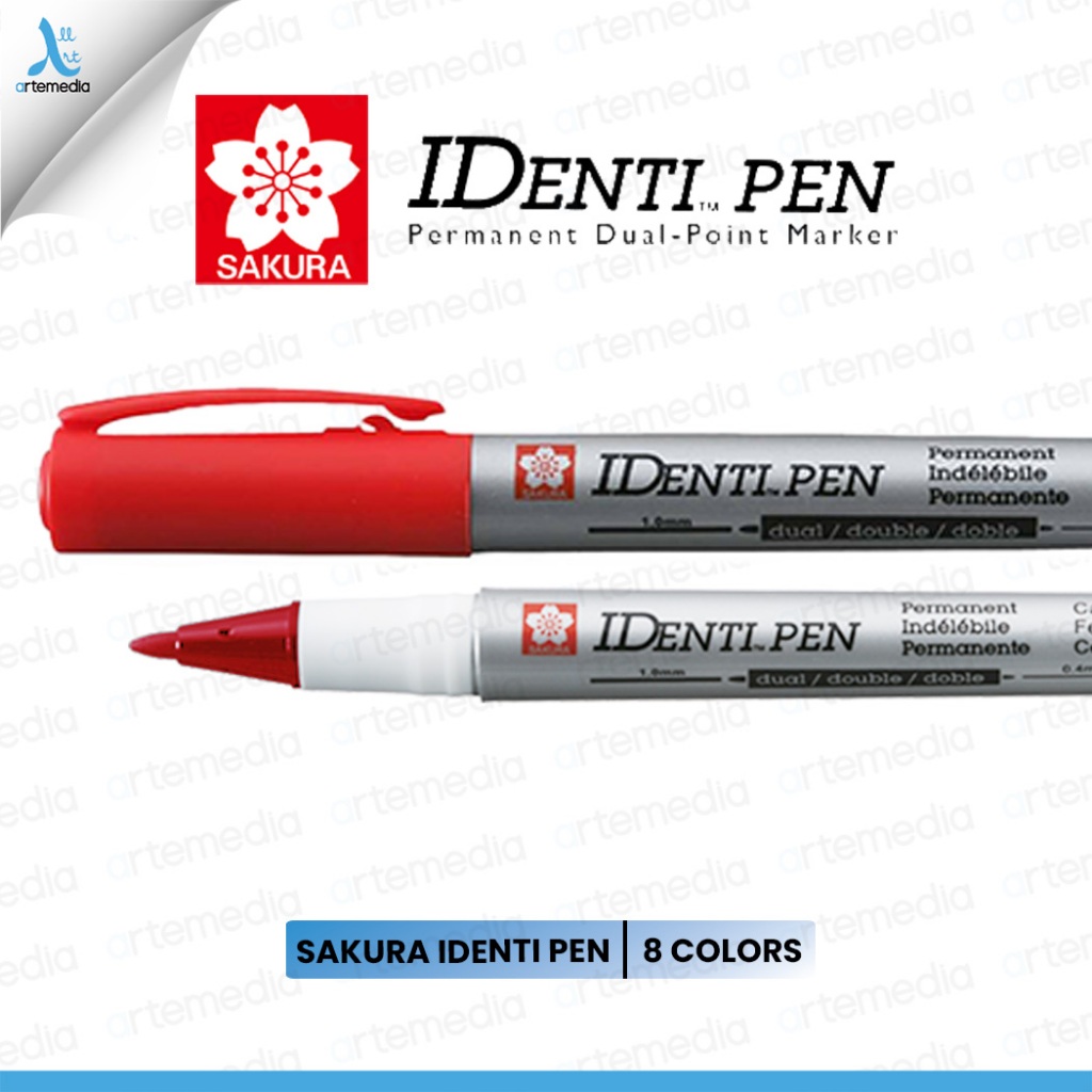 Jual Sakura IDenti Pen Dual Point Permanent Marker | Shopee Indonesia