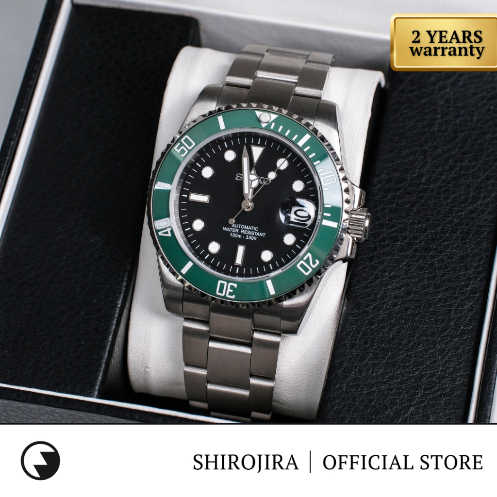 Jual Shirojira Seikomod Submariner Starbucks Automatic NH35 | Shopee Indonesia