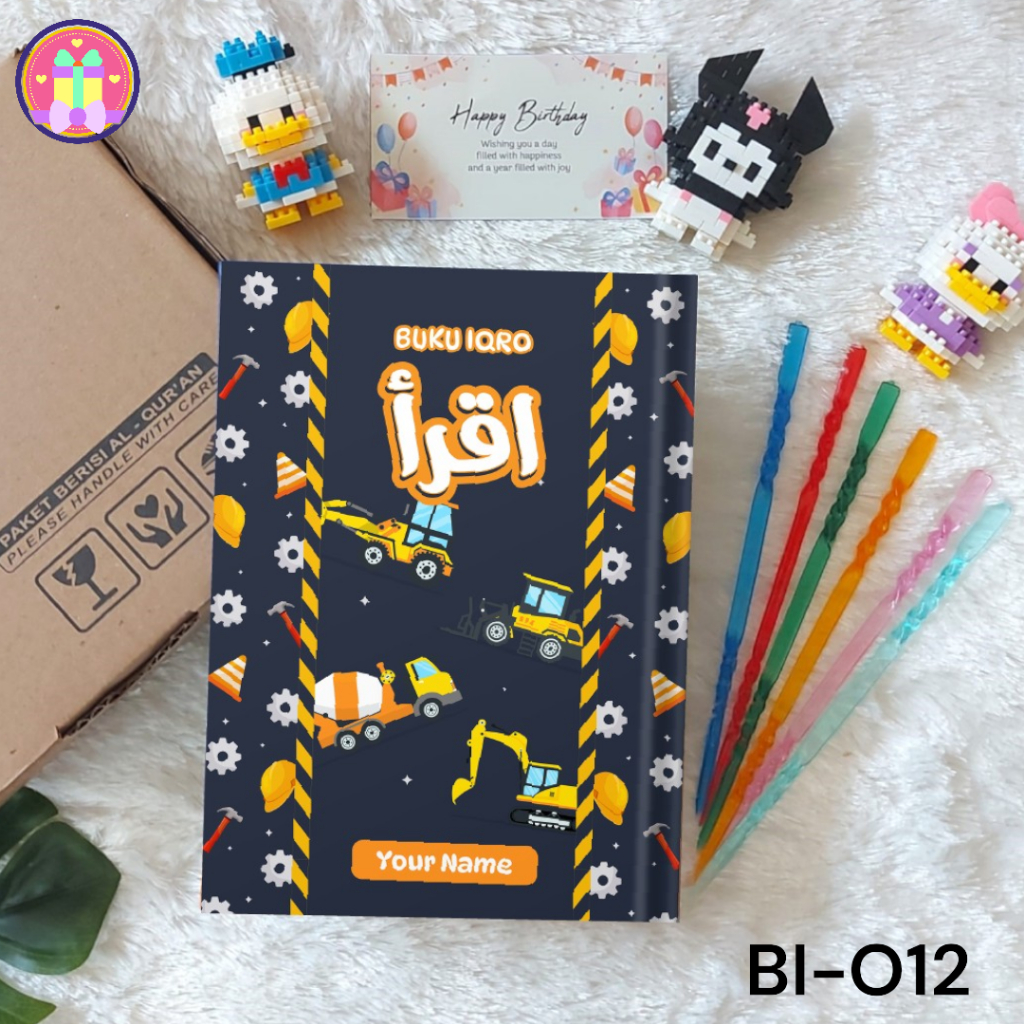 Jual IQRO Custom Nama Hard Cover Soft Cover / IQRA QR code Gratis 176 ...
