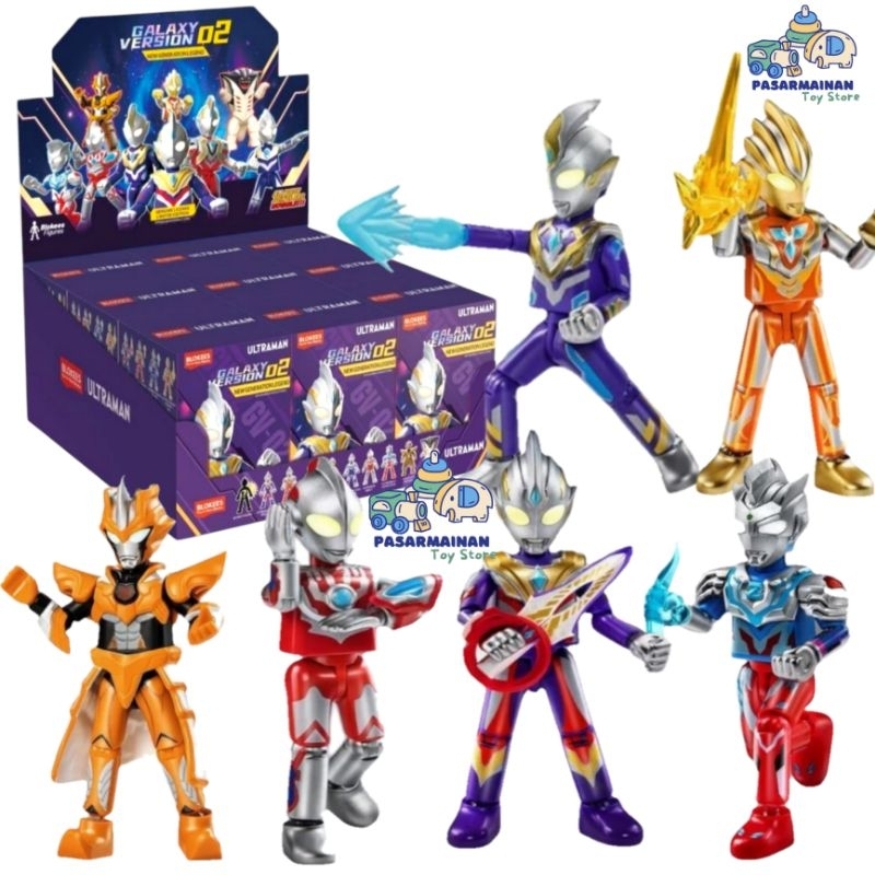 Jual Blind Box Blokees Ultraman Galaxy Version 02 Blind Box Ultraman ...