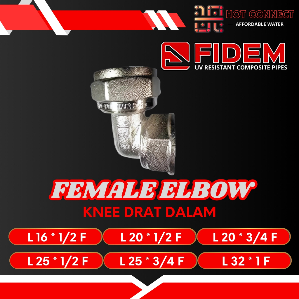 Jual Knee Drat Dalam Fidem / Female Elbow Knee Drat L Pipa Air Panas ...