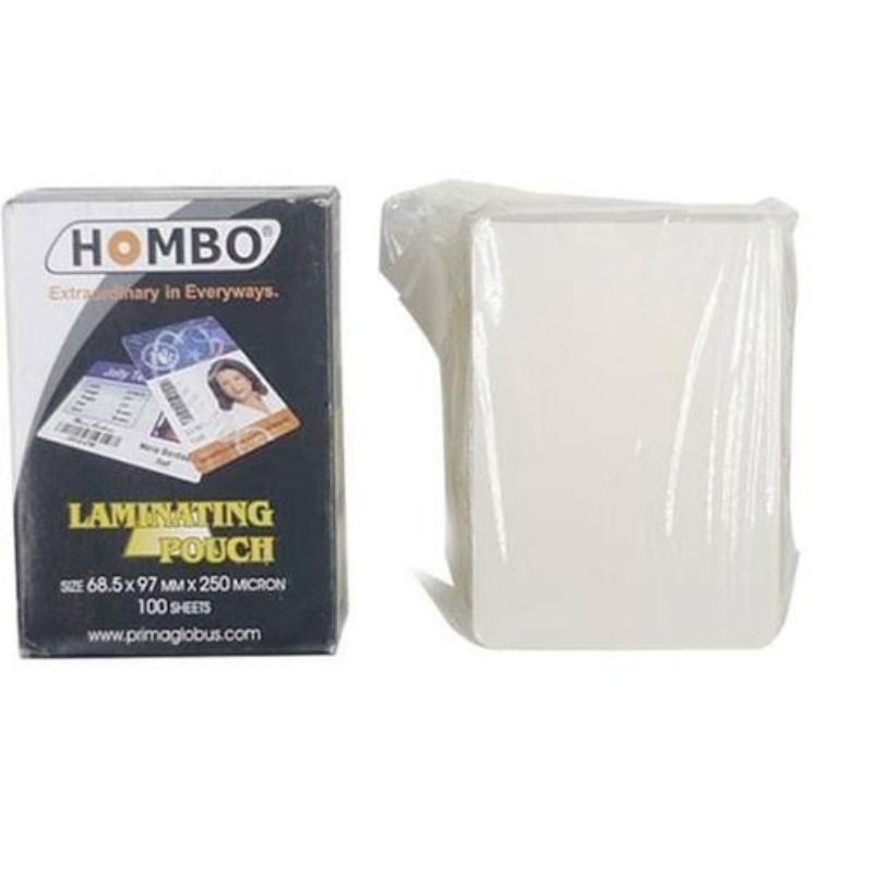 Jual [1PACK / 100 LBR] PLASTIK LAMINATING KTP 250MC HOMBO / LAMINATING ...