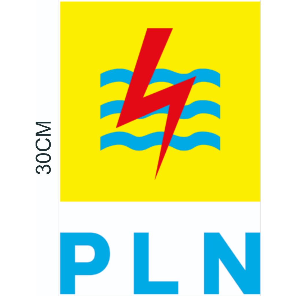 Jual LOGO PLN UKURAN 30 CM STICKER CUTTING | Shopee Indonesia