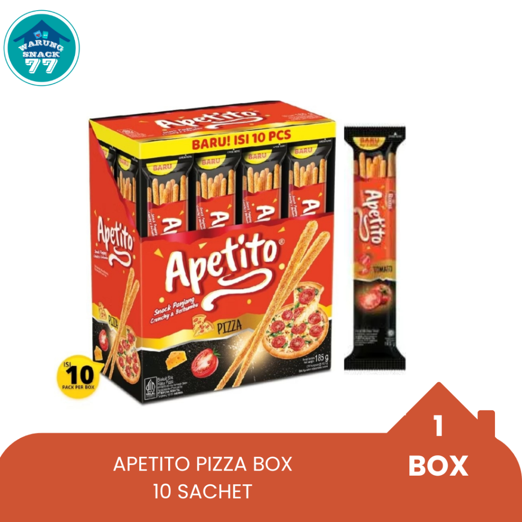 Jual APETITO PIZZA BOX ISI 10 SACHET | Shopee Indonesia