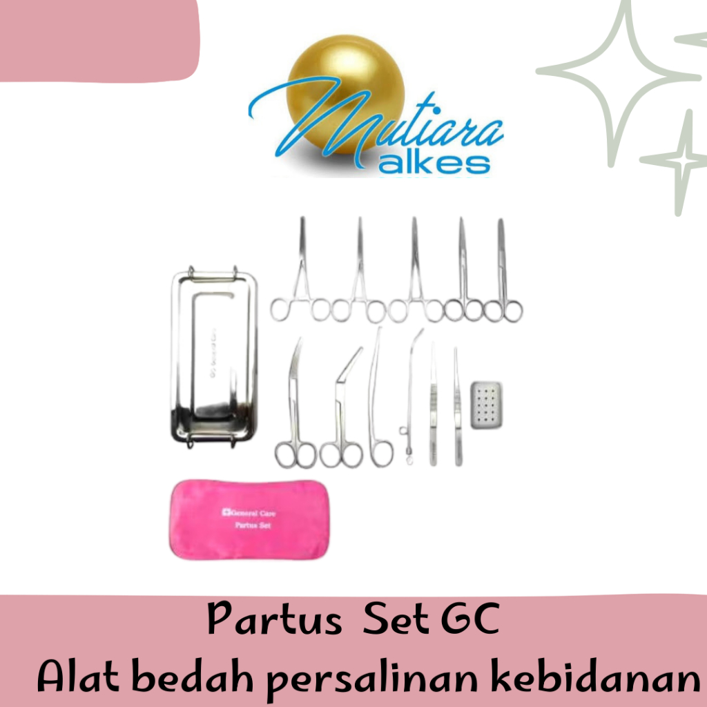 Jual (MUTIARA ALKES) PARTUS SET GC Alat Bedah Bidan Partus Surgery Alat ...