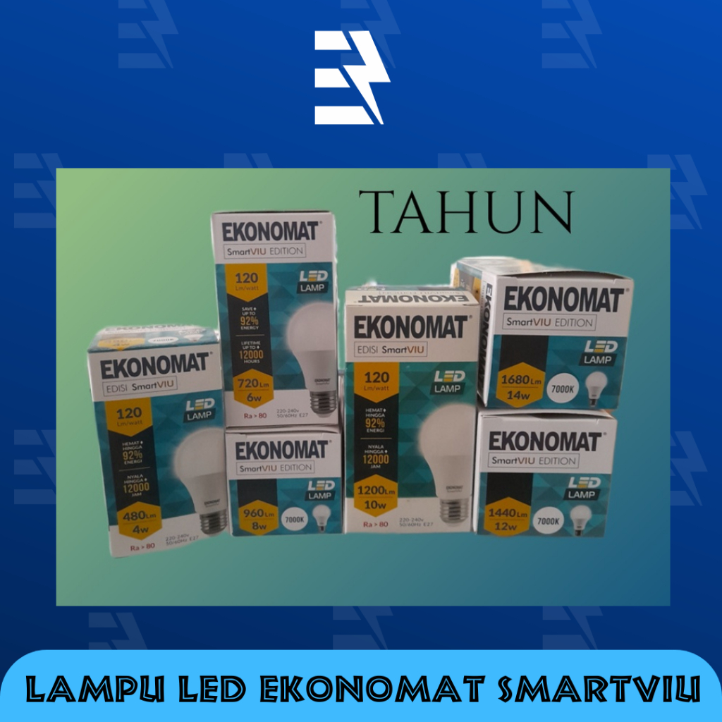 Jual BOHLAM LED / LAMPU LED EKONOMAT SMARTVIU EDITION 4W - 14W COOL ...