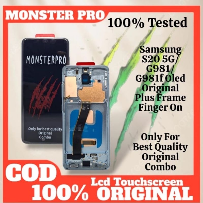 Jual LCD TOUCHSCREEN SAMSUNG GALAXY S20 5G/G981/G981F OLED ORIGINAL ...