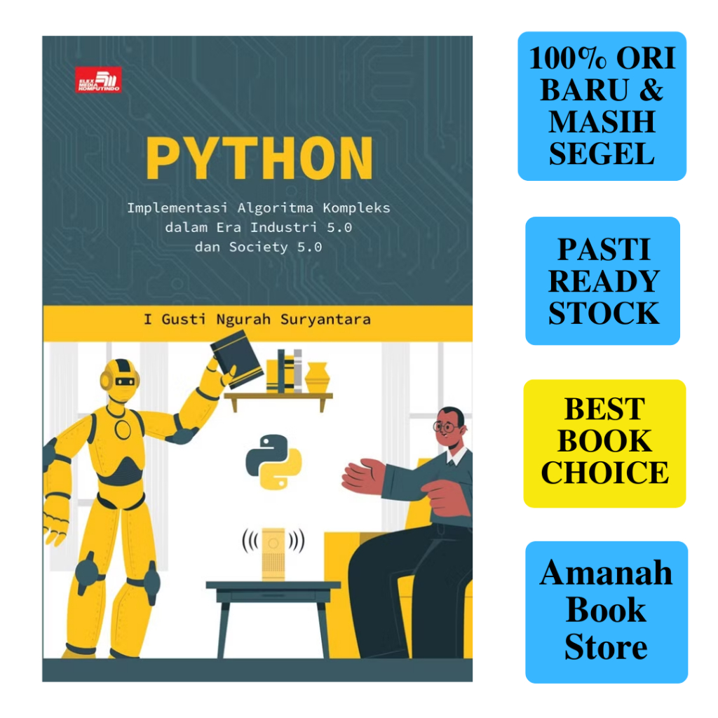 Jual Buku Python: Implementasi Algoritma Kompleks dalam Era Industri 5. ...