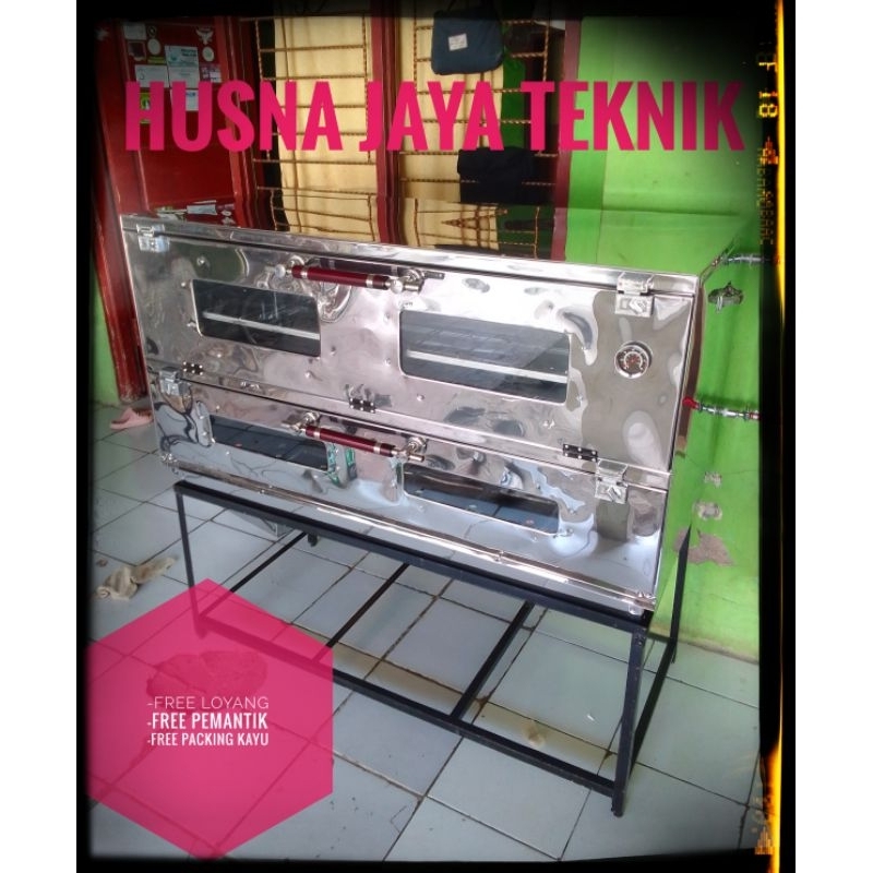 Jual OVEN GAS STAINLESS UKURAN 120X55X70CM | Shopee Indonesia