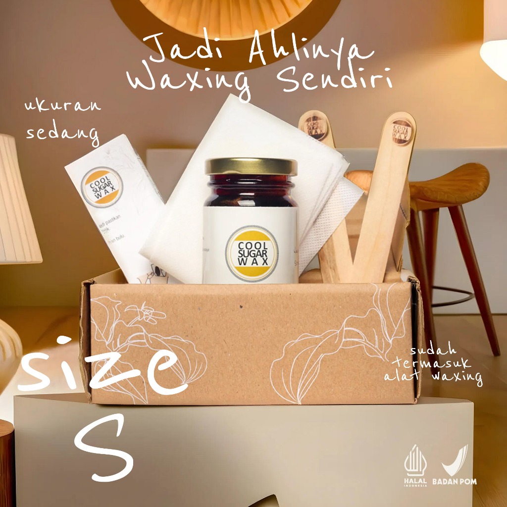 Jual Natural Cool Sugar Wax Classic Jar S - Sugar Waxing Kit Tanpa ...