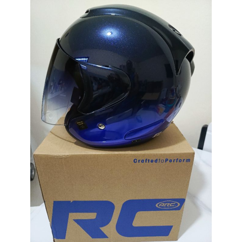 Jual HELM ARC RITZ TWO TONE BIRU | Shopee Indonesia