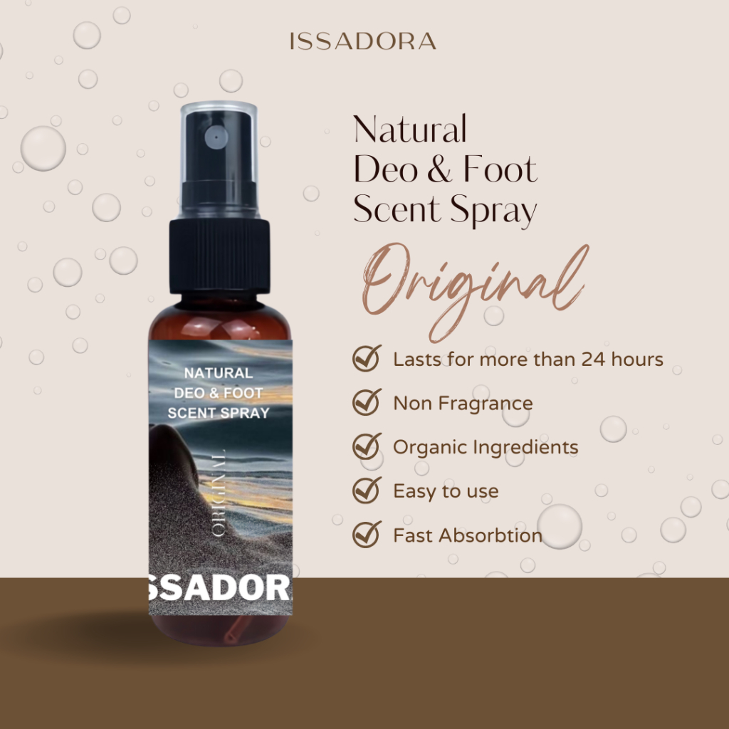 Jual ISSADORA - Original - Natural Deodorant and Foot Scent Spray ...