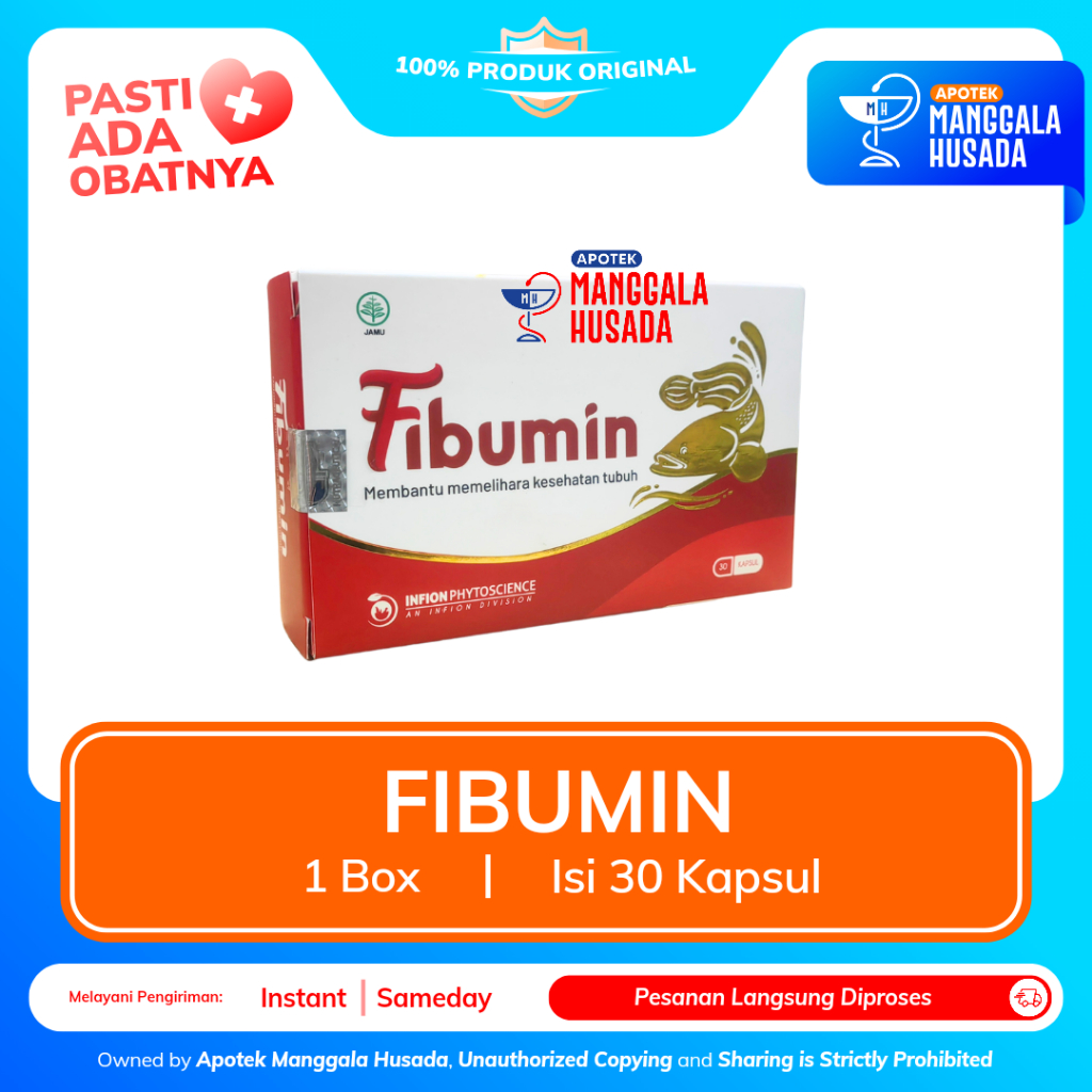Jual FIBUMIN EKSTRAK IKAN GABUS PER BOX @ 30 KAPSUL | Shopee Indonesia