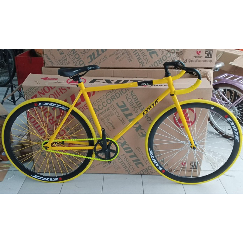 Jual SEPEDA FIXIE 700C EXOTIC 2708 GR TORPEDO FIXED GEAR | Shopee Indonesia