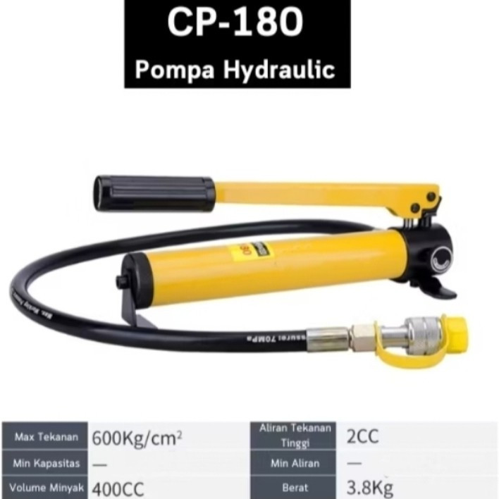 Jual Hydraulic Pump 400ml CP-180 Pompa Hidrolik 400cc Hand Tangan Manual | Shopee Indonesia